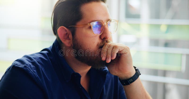 Thinking, Insight and Business Man Problem Solving, Brainstorming and ...