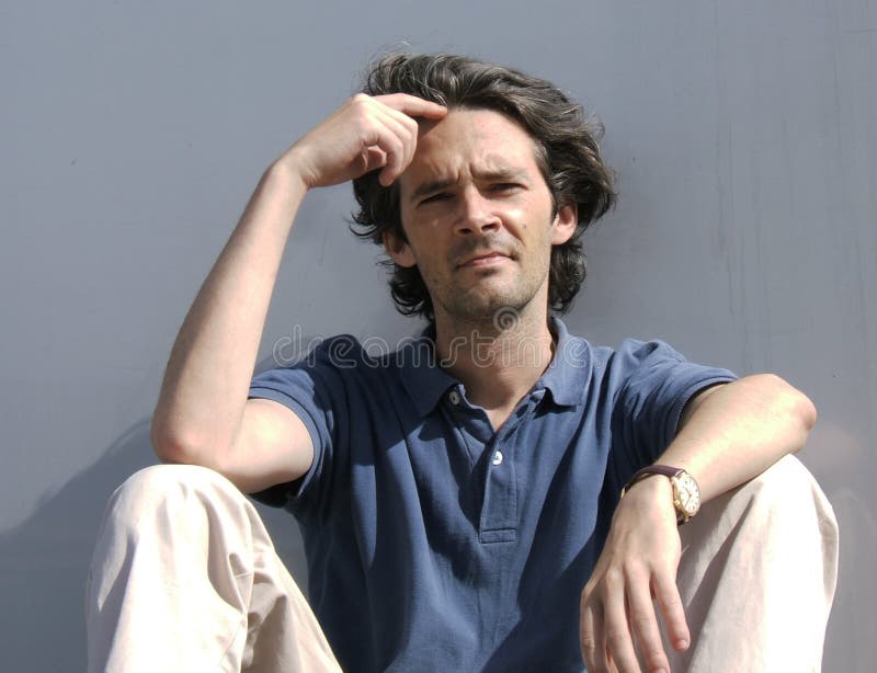 Thinking man stock photo. Image of belief, expression, calm - 145114