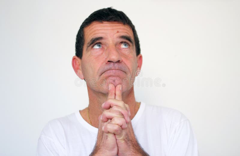Thinking man stock image. Image of misunderstanding, decide - 17453743