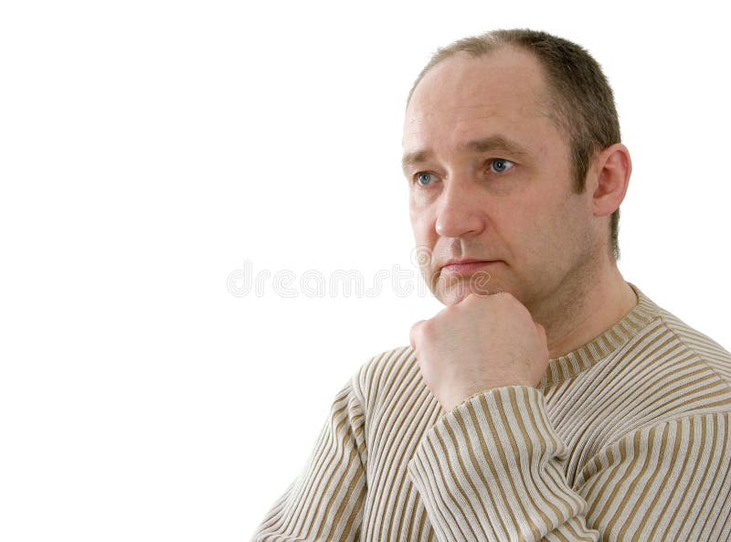 Thinking man stock image. Image of isolated, manager, cool - 2711767