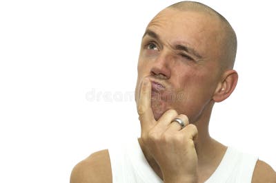 Thinking Man stock photo. Image of frustrated, frustration - 2743556