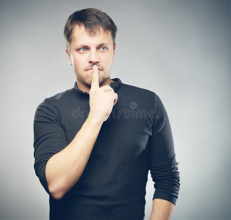 Thinking man stock image. Image of inspiration, pensive - 29325629