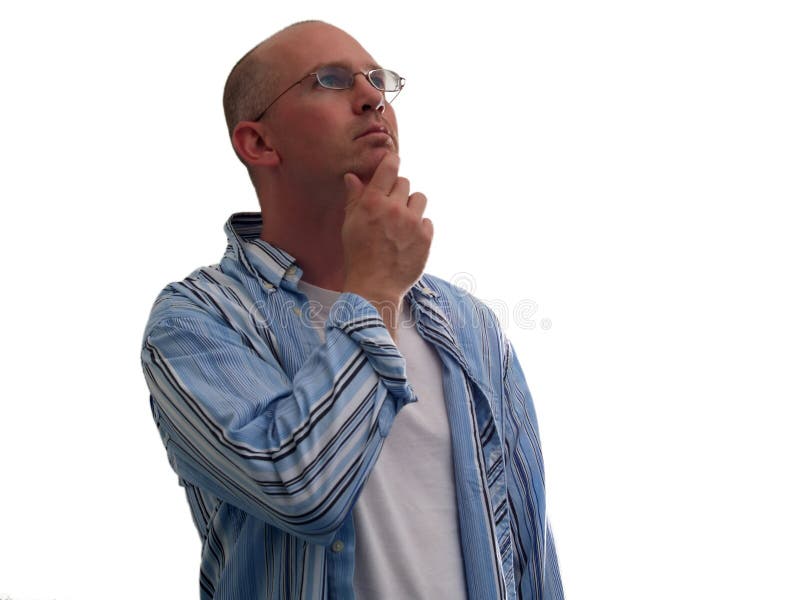 A thinking man stock image. Image of feel, dude, esteem - 958399