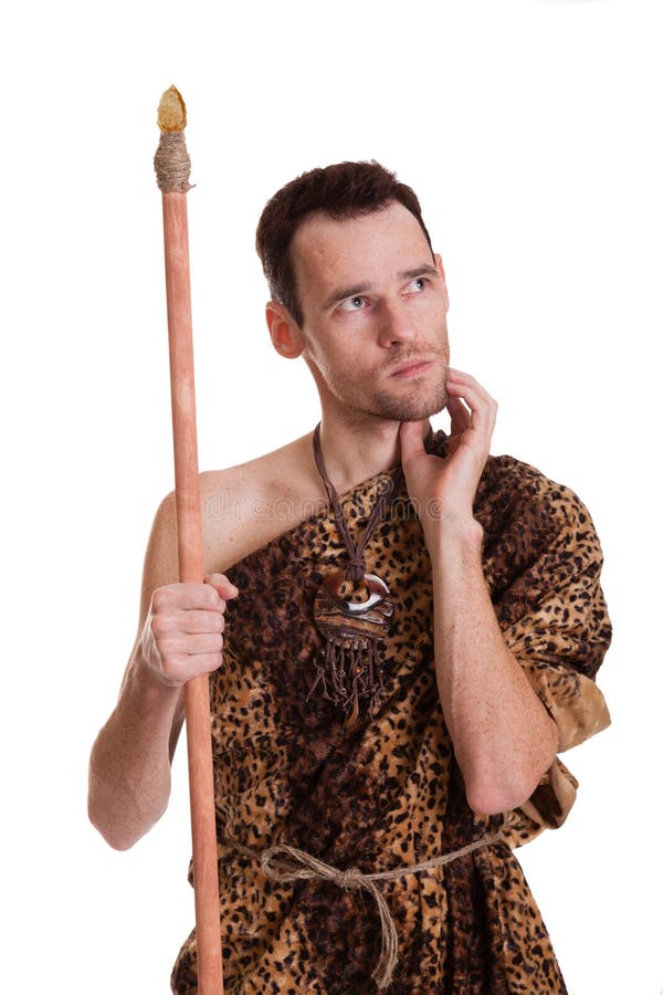 Savage Man is Following and Hunting Stock Photo - Image of clever, hunt ...