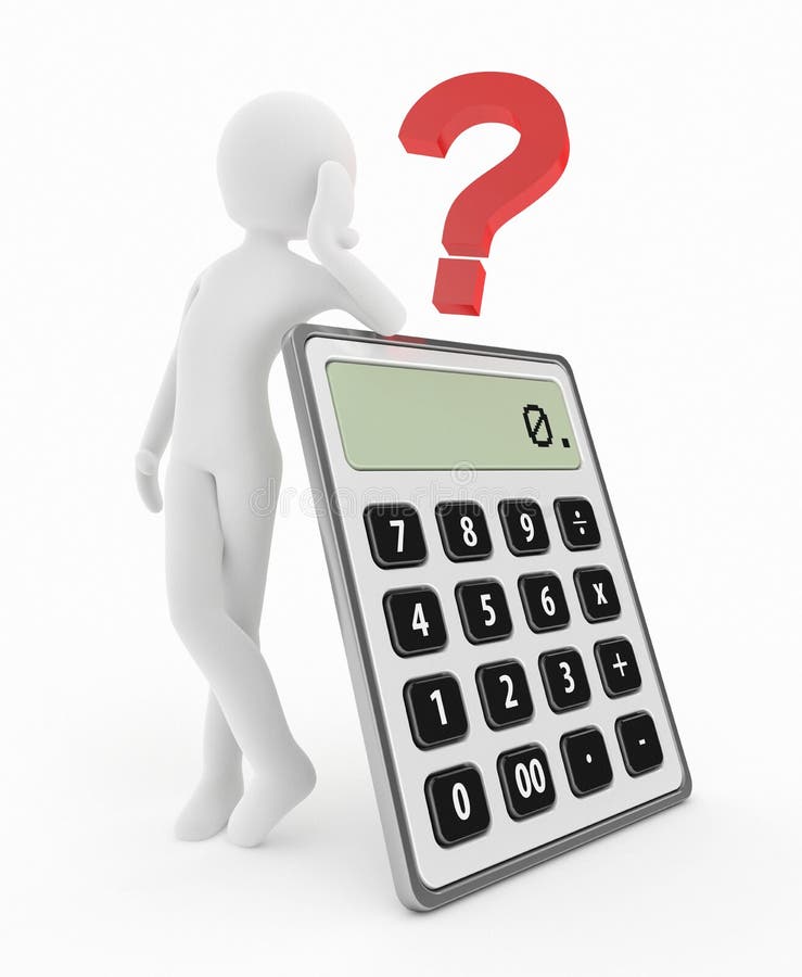 Calculator Thinking Stock Illustrations – 699 Calculator Thinking Stock ...