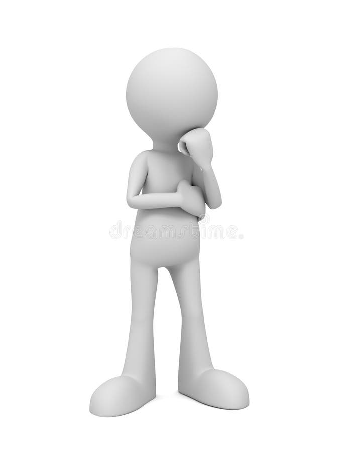 Thinking man stock illustration. Illustration of decide - 9508271