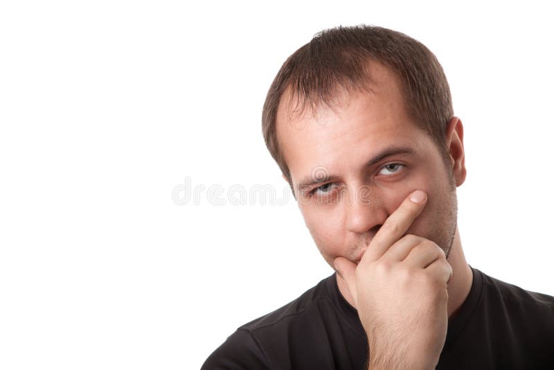 Portrait Of Young Angry Man Stock Image - Image of shout, head: 21731665