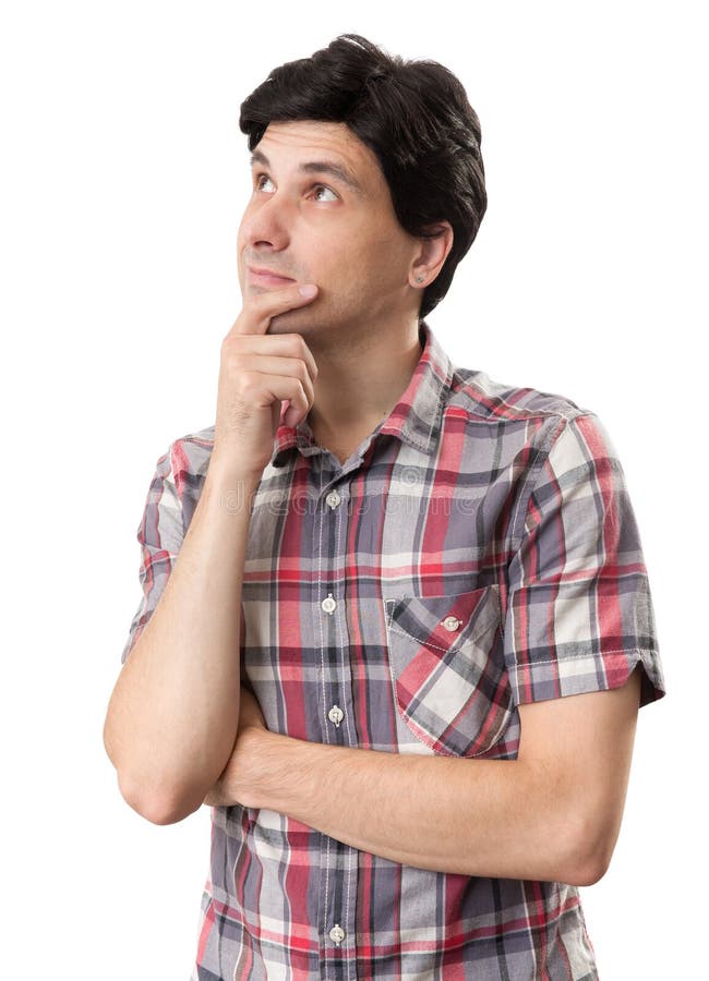 Thinking man stock image. Image of adult, face, people - 33190755