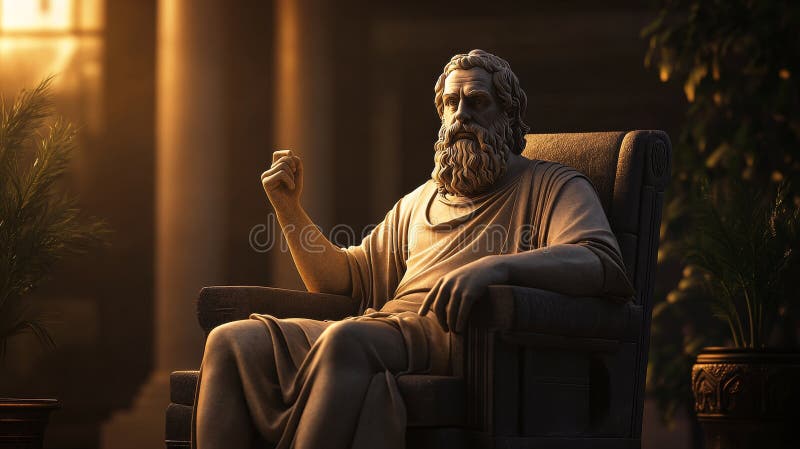 The Thinking Man, a Stoic Greek Philosopher, Serves As a Symbol for ...