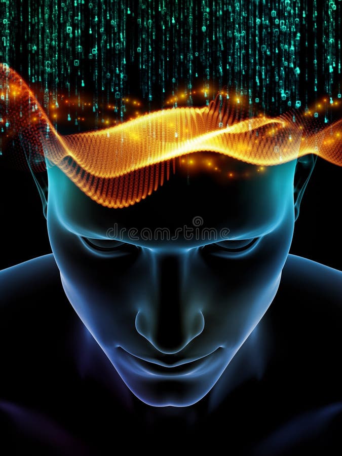 Thinking of Mathematics stock illustration. Illustration of pattern ...