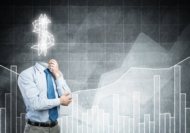 He is always Thinking about Money Stock Image - Image of corporate ...