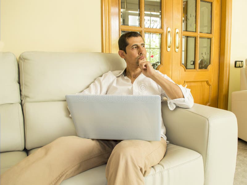 Thinking of New Projects at Home Stock Photo - Image of decisions ...