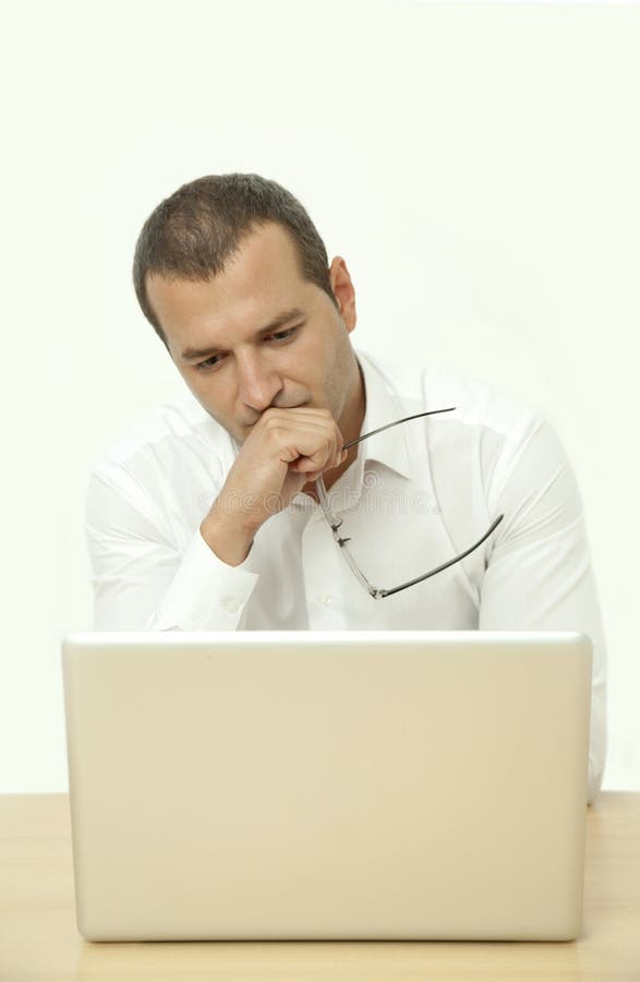 Thinking in the office stock photo. Image of occupation - 60270370