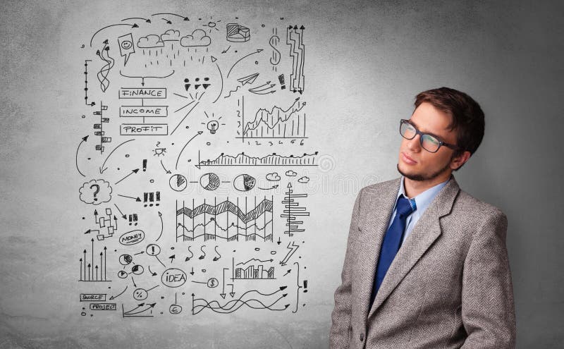 Thinking with Office Problems Stock Photo - Image of report, grey ...