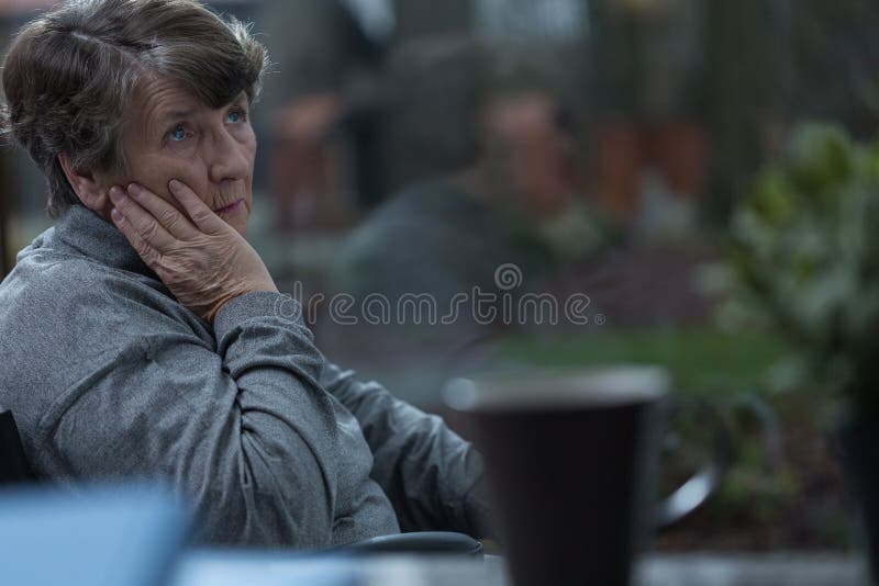 Thinking about old times stock photo. Image of older - 49321546