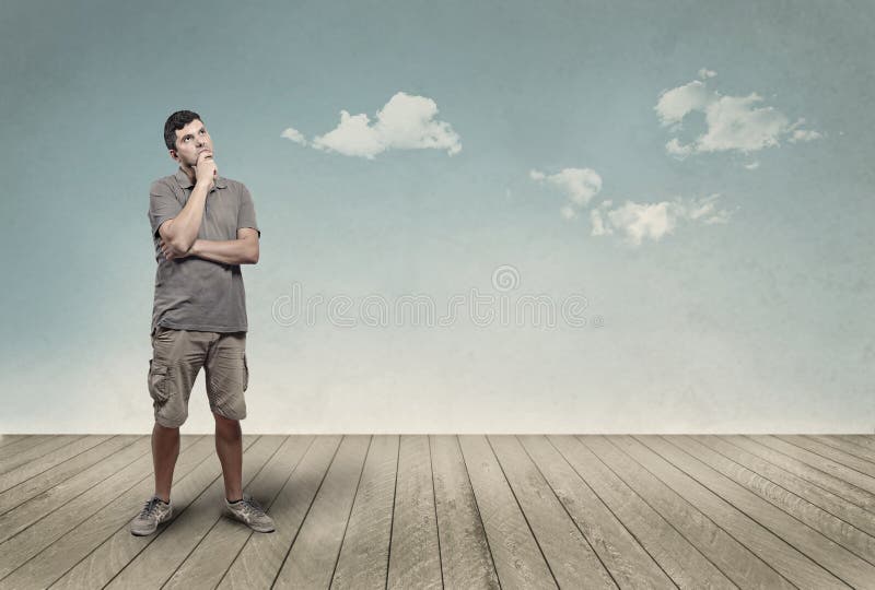 Thinking outdoor stock image. Image of thought, situation - 44696033