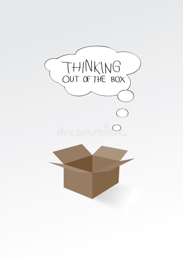 Creative Thinking Outside Box Stock Illustrations – 878 Creative ...