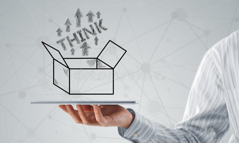 Thinking Outside the Box Concept Stock Image - Image of planning ...