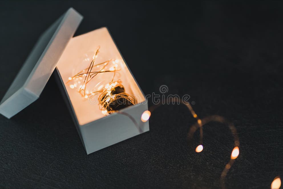 Thinking Outside the Box, Idea Lightbulb Wrapped Up in String Lights ...