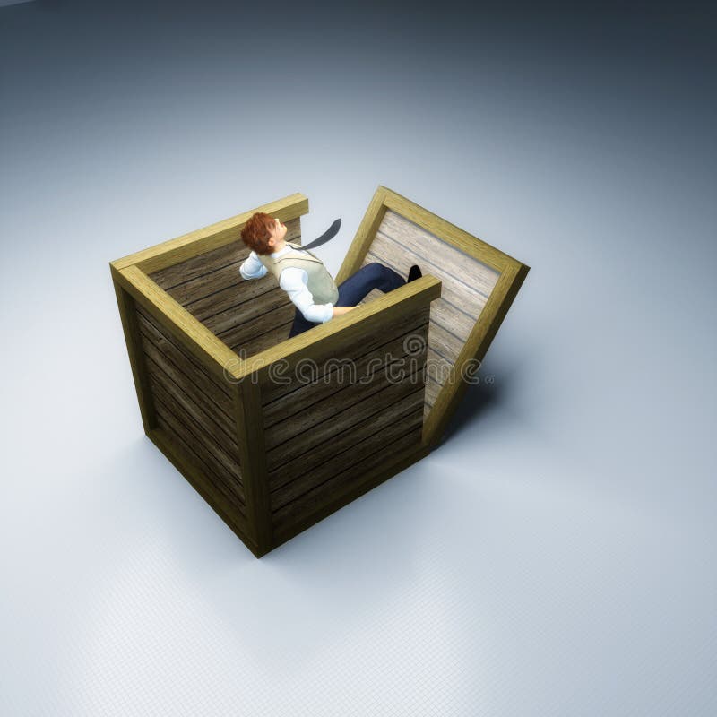 Breaking Out Box Stock Illustrations – 113 Breaking Out Box Stock ...