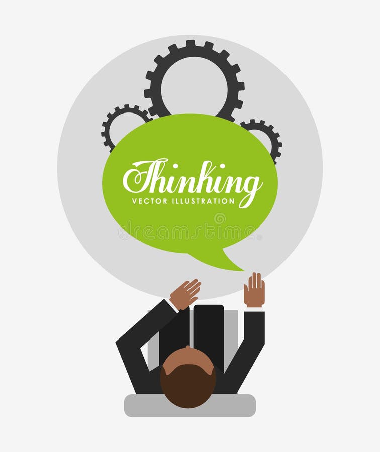 Thinking people design stock illustration. Illustration of wisdom ...