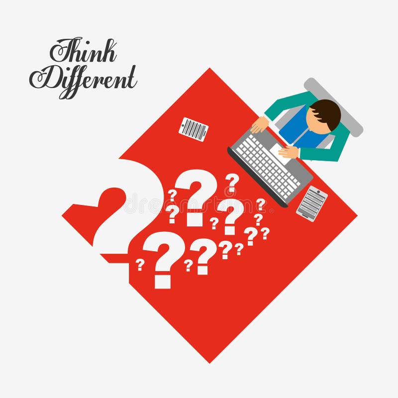 Thinking people design stock illustration. Illustration of ecommerce ...