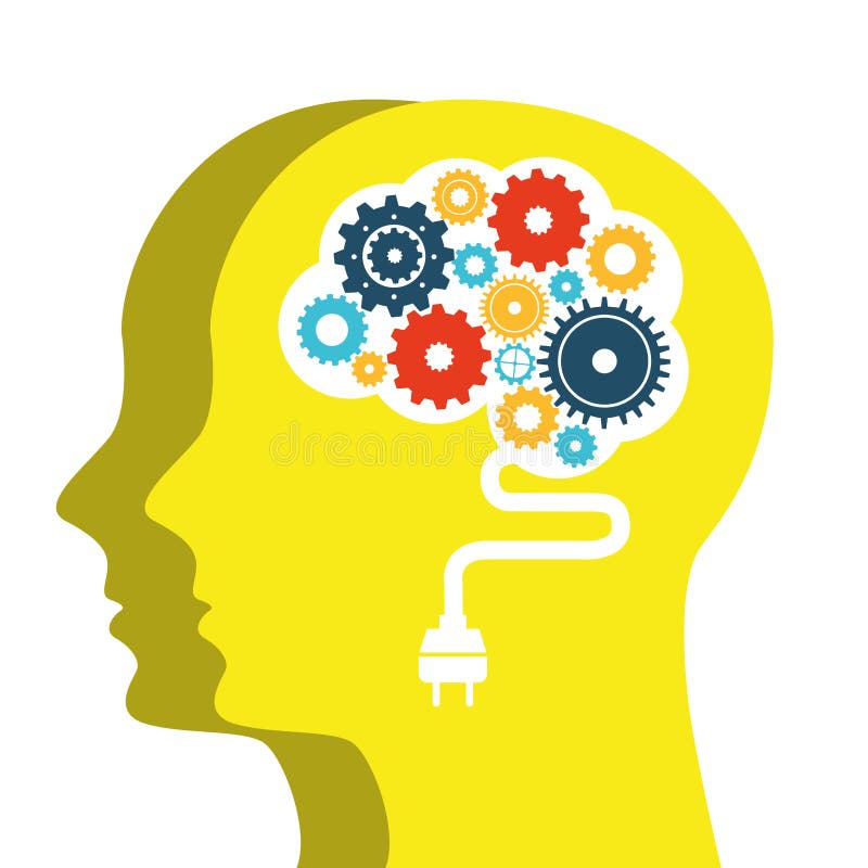 Thinking people design stock illustration. Illustration of person ...