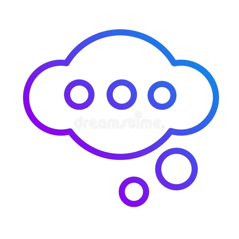 Thinking Pixel Perfect RGB Color Icon for Dark Theme Stock Vector ...