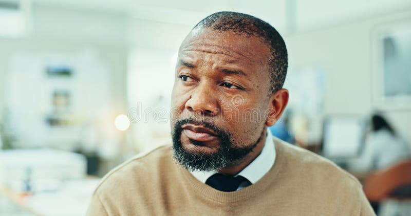 Thinking, Planning and Idea with Business Man in Office for Design ...