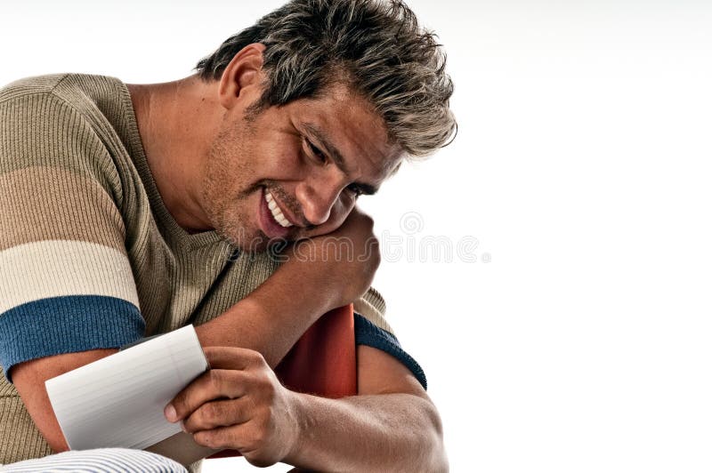 Thinking positive stock image. Image of casual, caucasian - 20013523