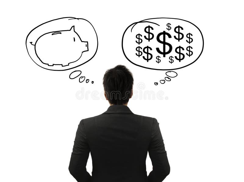 Thinking Present Opportunities Word Over Head Stock Illustrations – 3 ...