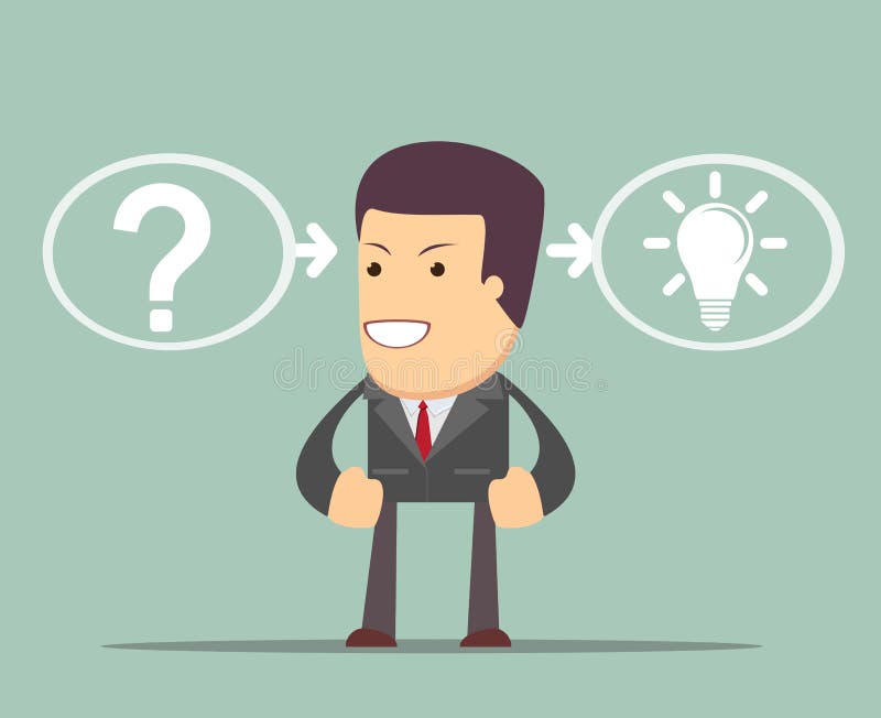 Thinking or Problem Solving Business Concept Stock Vector ... Thinking or Problem Solving Business Concept Stock Vector ...