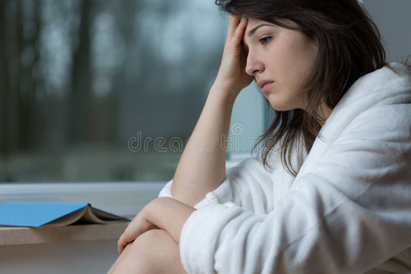 Thinking about problems stock image. Image of mental - 58332449