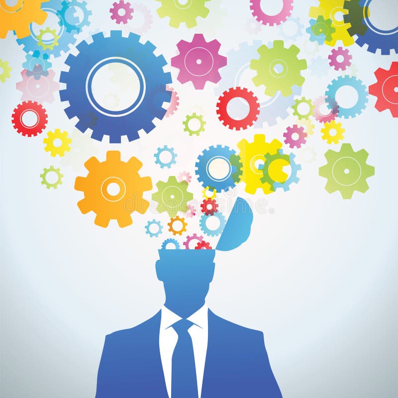 Thinking Process stock vector. Illustration of human - 47952621