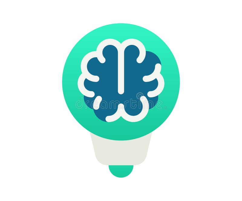 Thinking Process Thought Single Isolated Icon with Gradient Style Stock ...