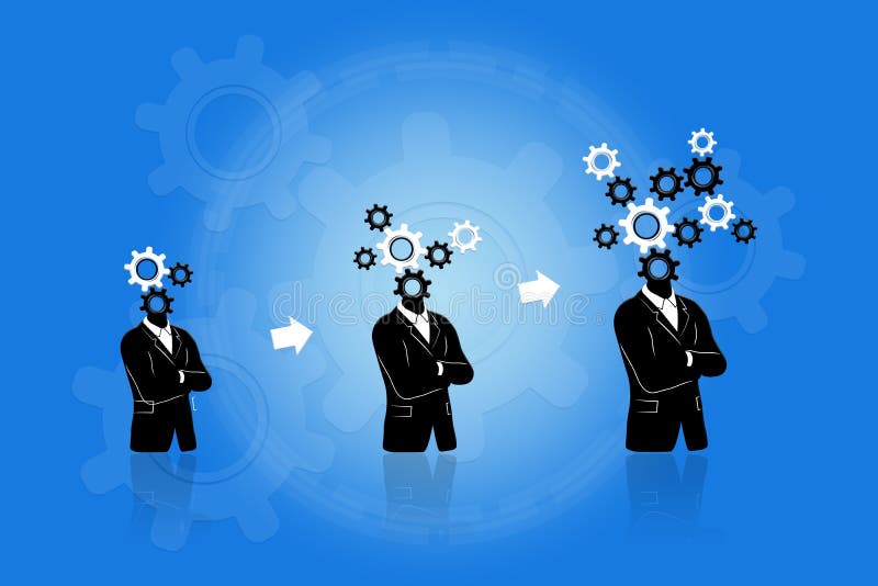 Thinking Progress Concept and Ideas Stock Vector - Illustration of ...