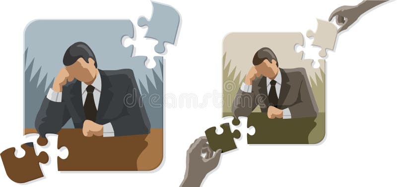 Business Man Deep Thought Stock Illustrations – 87 Business Man Deep ...