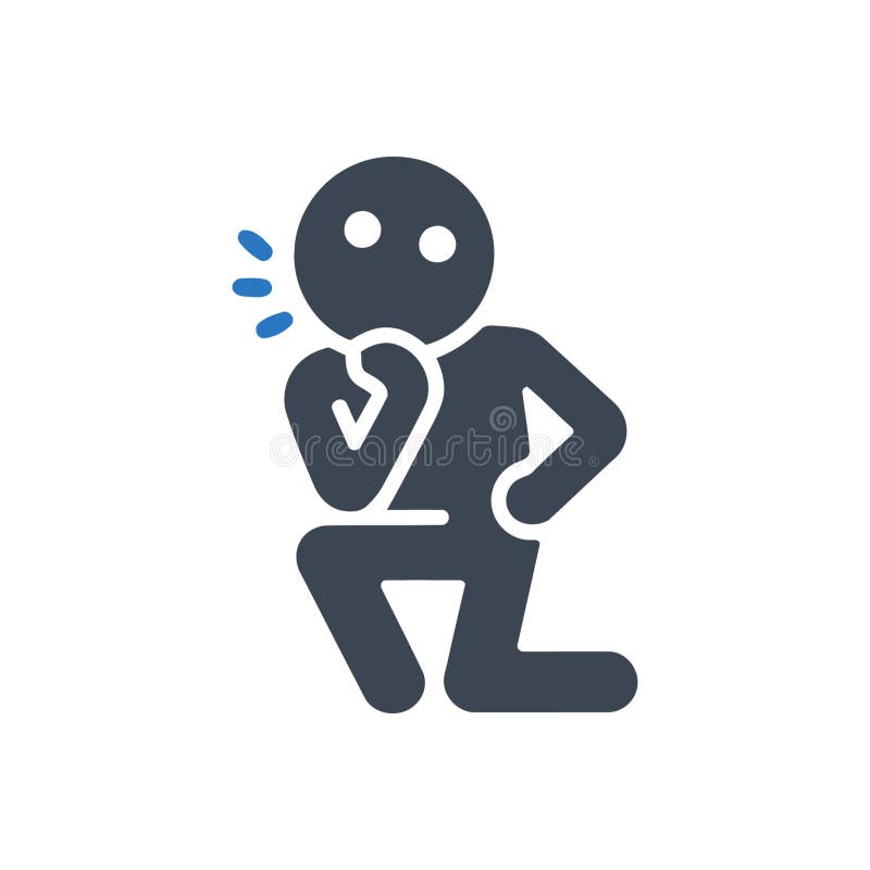Thinking Puzzled Person Icon Stock Vector - Illustration of symbol ...
