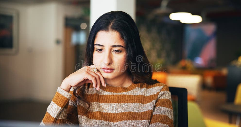 Thinking, Serious and Business Woman Problem Solving, Event Planning or ...