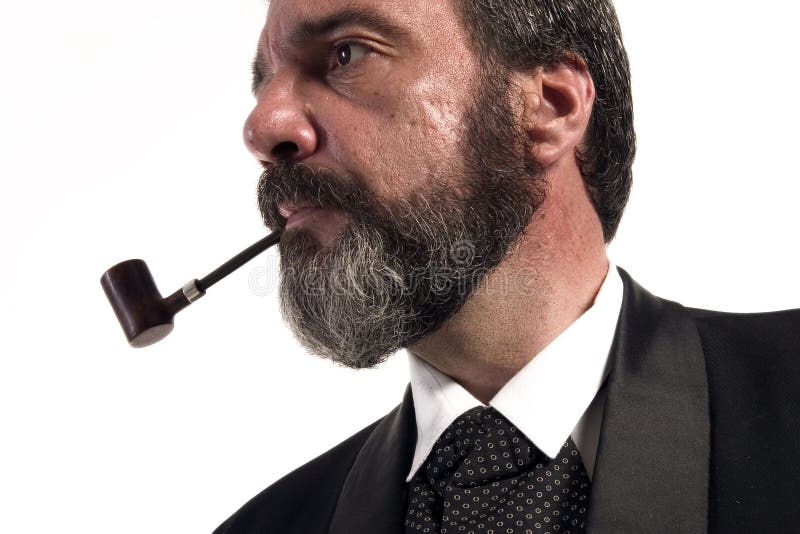 Thinking and smoking stock photo. Image of despondent - 2668646