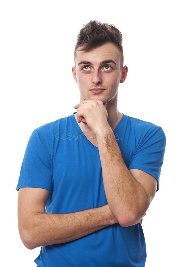 Thinking about something stock image. Image of female - 33268477