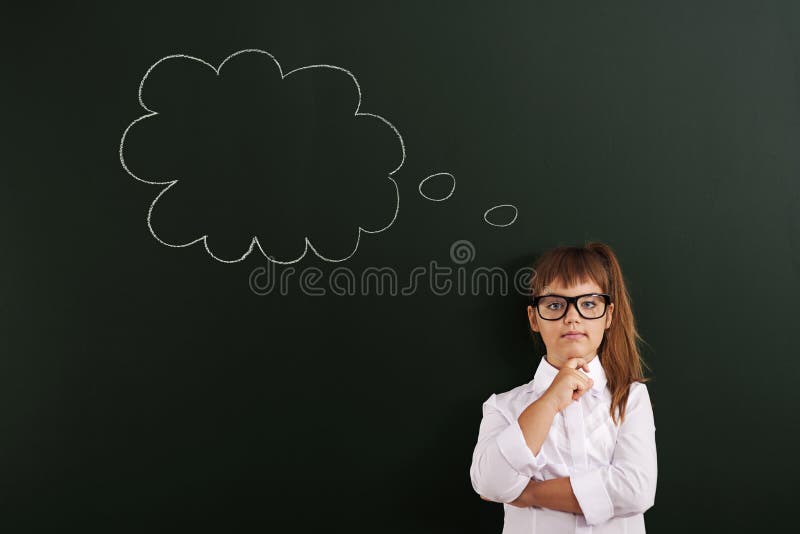 Thinking about something stock image. Image of female - 33268477