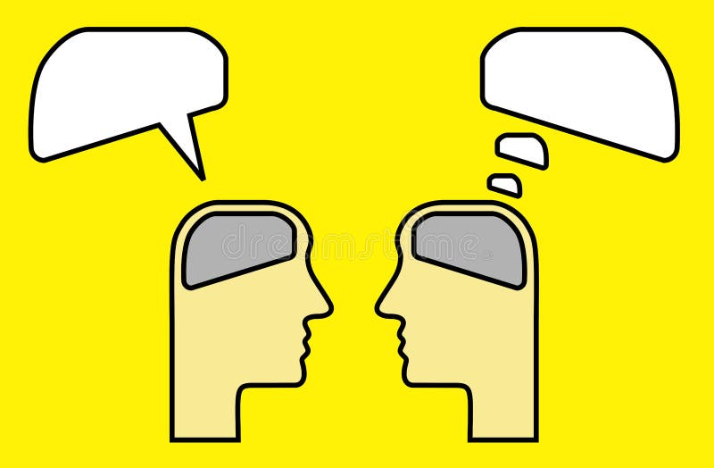 People Speaking And Thinking Stock Illustration - Illustration of ...