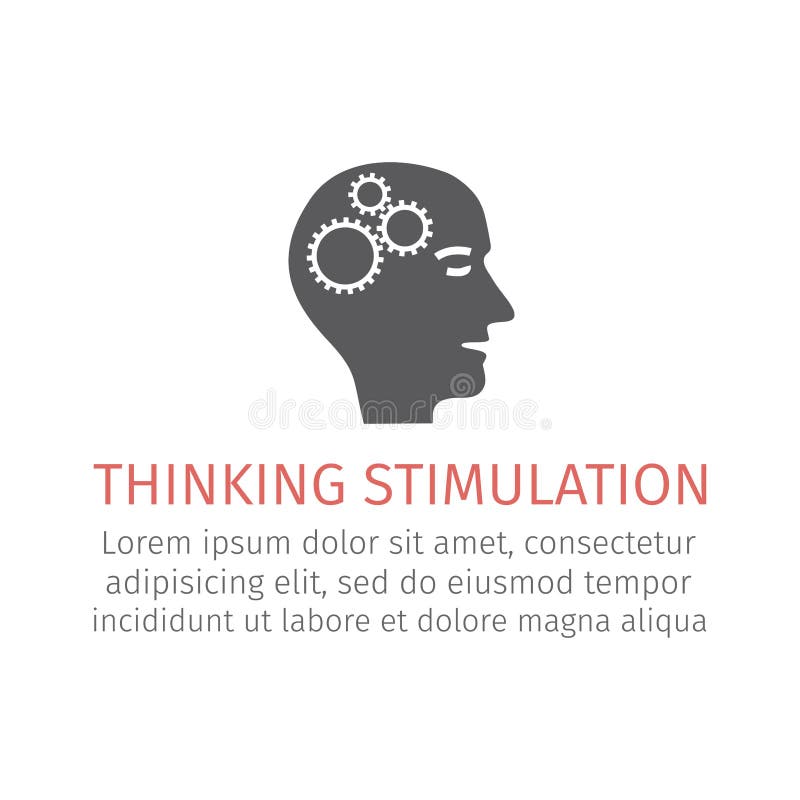 Thinking Stimulation Icon. Vector Sign for Web Graphic. Stock Vector ...