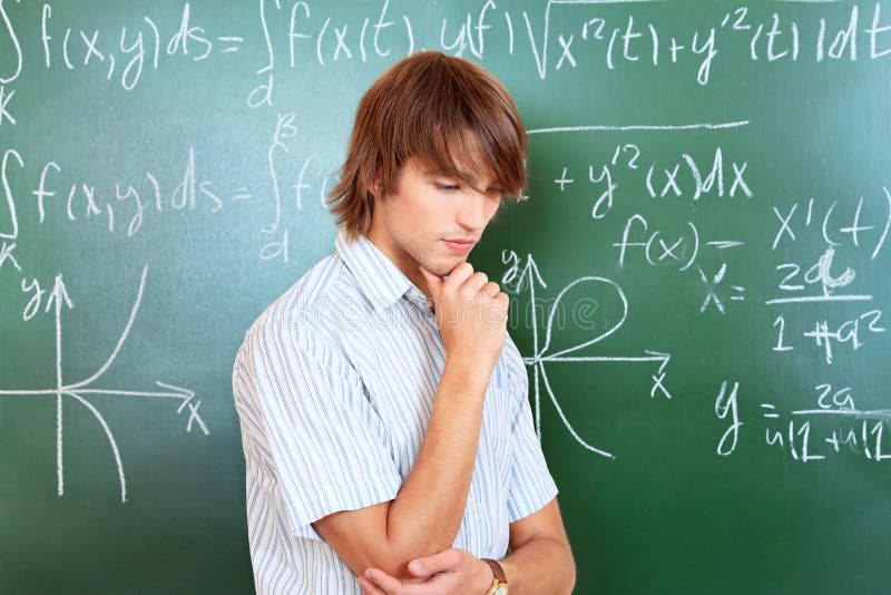 Thinking student stock photo. Image of american, achiever - 17012152