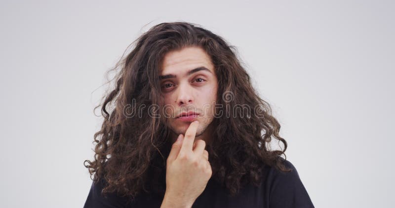 Thinking, Studio Face and Man Planning Project, Ideas and Problem ...