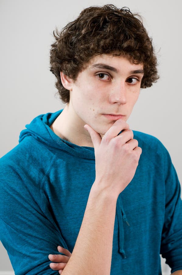 Teen boy in studio stock image. Image of model, casual - 10279927