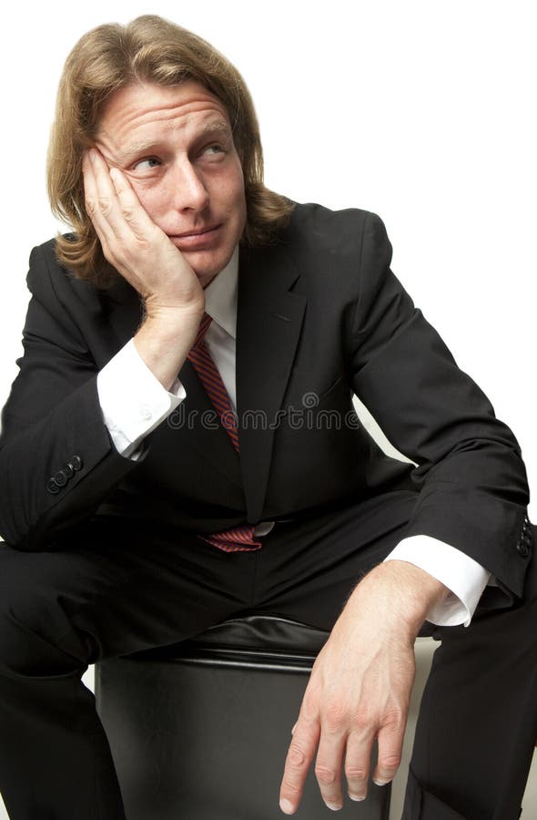Thinking about Things stock image. Image of stress, caucasian - 22549027