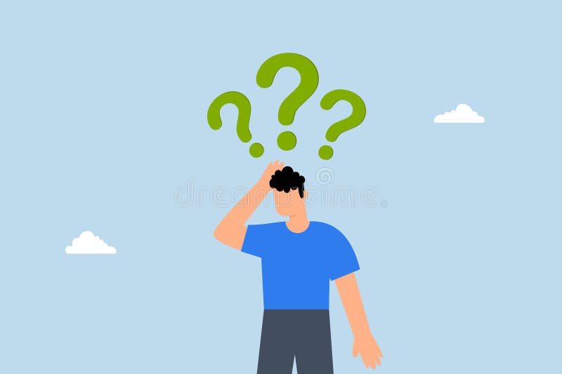 Thinking To Make Decision. Businessman with Suspicious Gesture Thinking ...