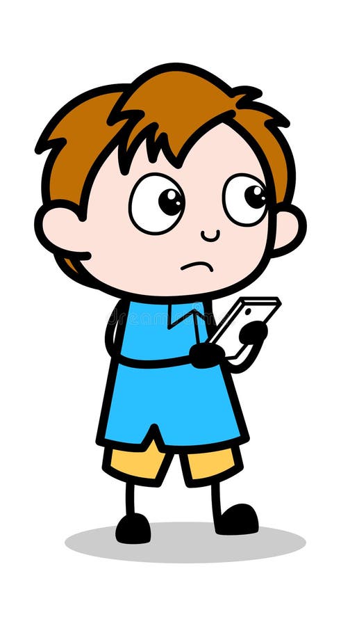 Boy Thinking School Clipart
